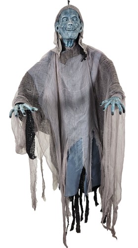 Halloween Hanging 5ft Ghoul Zombie Creature Swamp Burlap Prop Vintage ...
