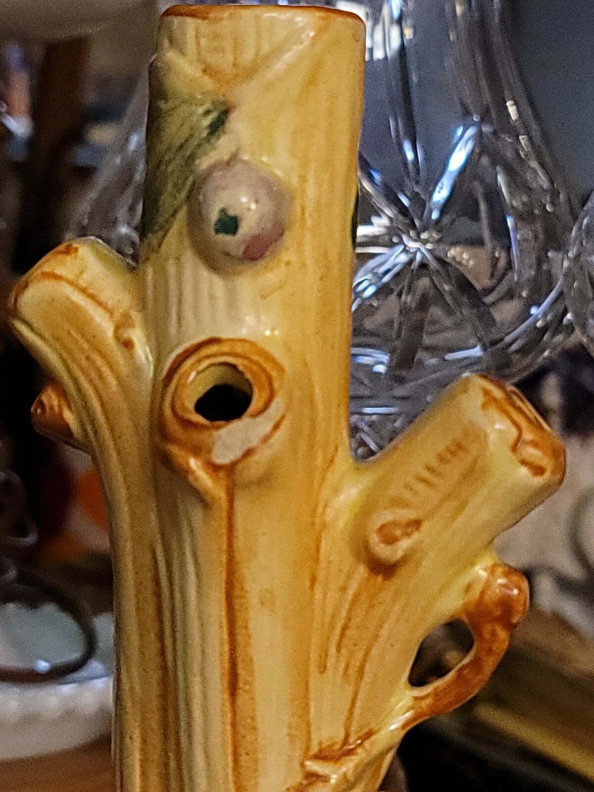 WELLER ART POTTERY WOODCRAFT APPLE TREE 8 1/2” BUD VASE | eBay