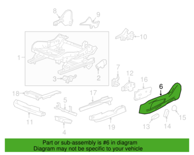 Jet Black Driver Seat Cushion Outer Finish Cover - GM (84211095) | eBay