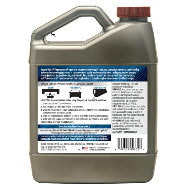 Thermocure Coolant System Rust Remover Remove Rust Scale Car Cooling ...