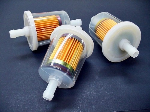 3 Clear Inline Gas Fuel Filters 3/8" 9mm 10mm Tractor Lawn Petrol NOS ...