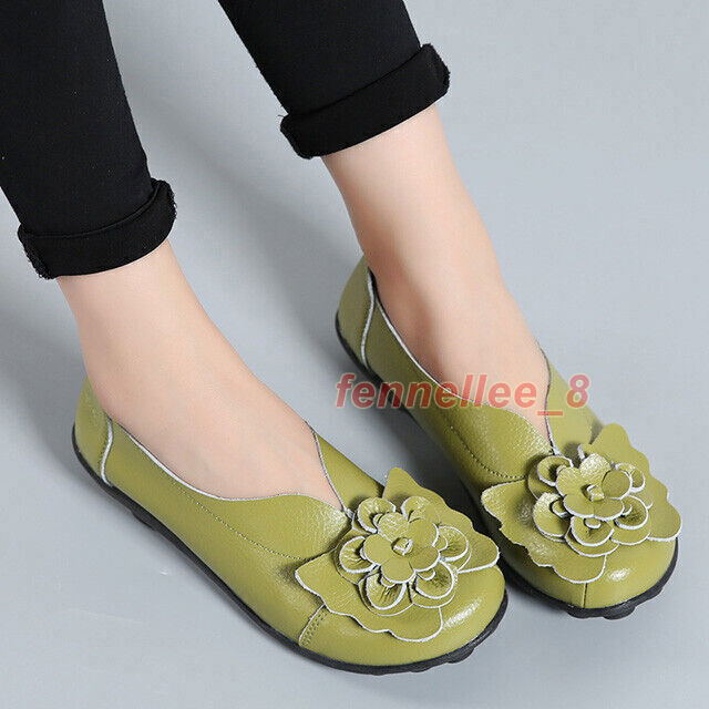 Ballet Shoes Moccasins Women Shoes Genuine Leather Loafers Women Mom ...