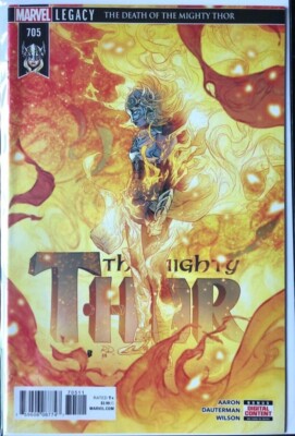 Mighty THOR #705 THE DEATH OF THE MIGHTY THOR (JANE) MARVEL 2018 COVER ...