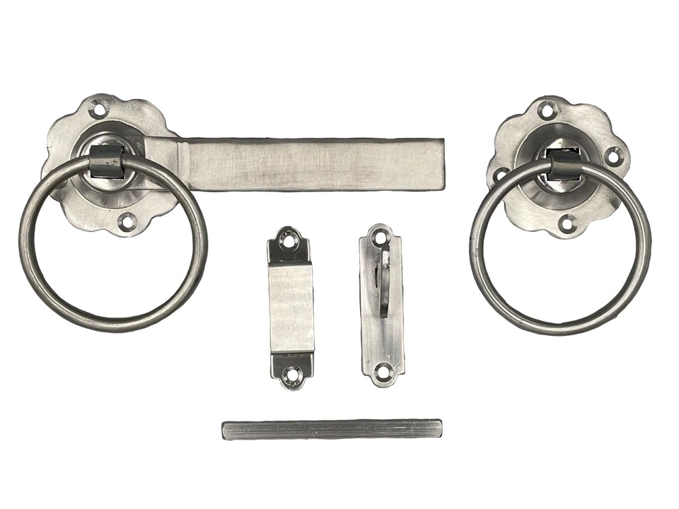 6" Stainless Steel Ring Gate Latch Set Door Garden Gate Shed Barn | eBay UK