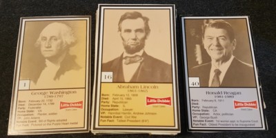 1992 LITTLE DEBBIE PRESIDENT TRADING CARDS COMPLETE SET of 39 ...