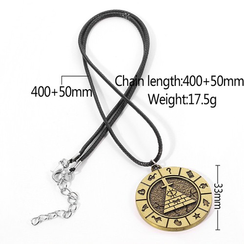 Fashion Gravity Falls Bill Cipher Necklace Pendant Cosplay Prop ...