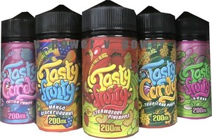 TASTY FRUITY Vape Juice 200ml E Liquid Authentic E Juice 0MG Vape 70/30 ...