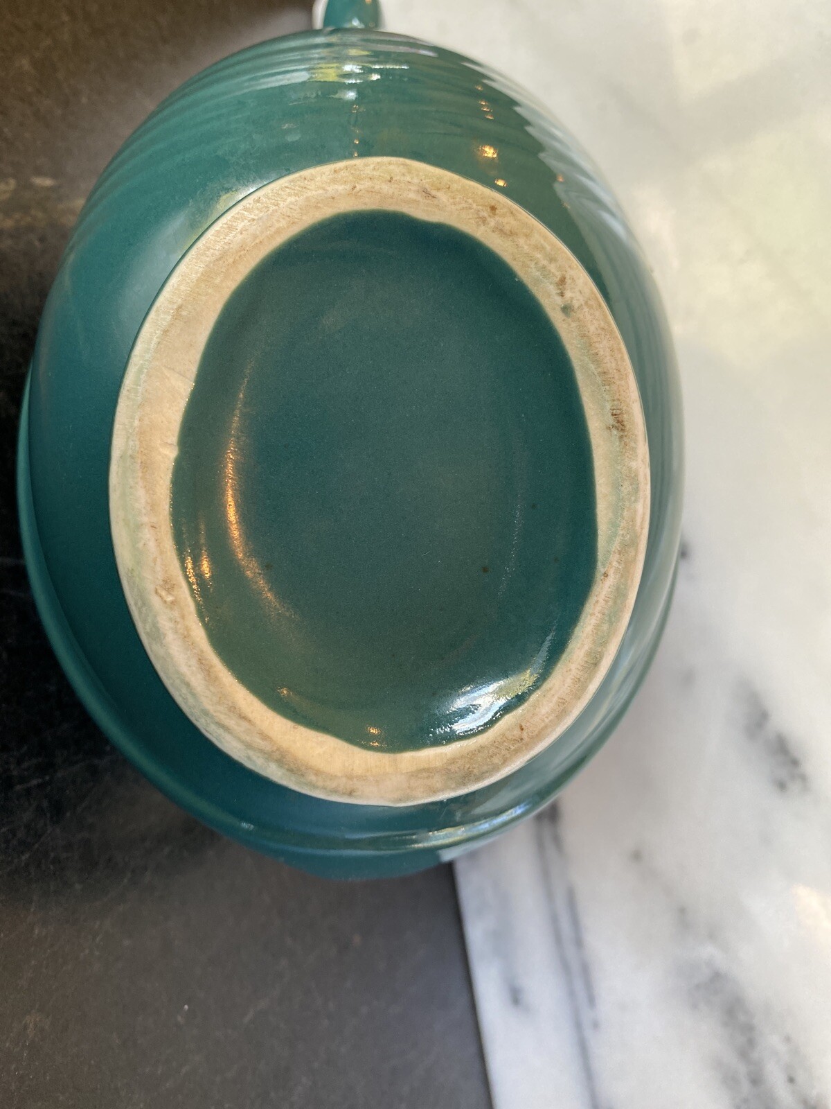 Antique Vintage? Hall Football Teapot *As Found* Teal Blue Green | eBay
