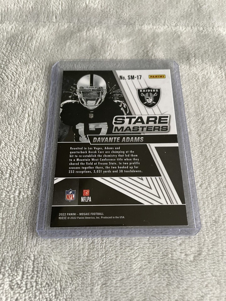 2022 Mosaic Football Stare Masters #SM-17 Davante Adams Las Vegas ...