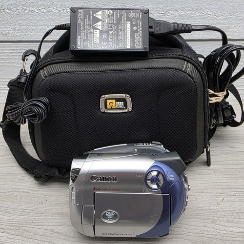 Canon DC210 DVD Camcorder 35x Optical Zoom, Works With OEM Battery ...