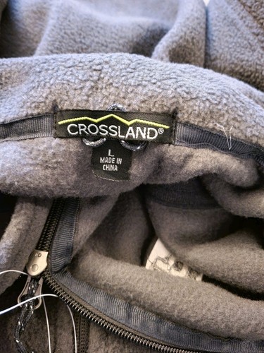 CROSSLAND PMG gray fleece vest NWT mens Large | eBay