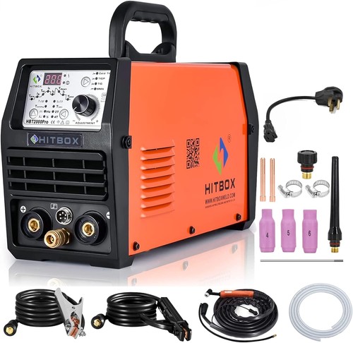 HITBOX 110V/220V HF Pulsed Cold TIG Stick Welder Al Welding Machine for ...