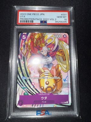 Uta P-031 Psa 10 Promotion Pack Vol. 2 One Piece Card Game Ccg Promo Japanese | eBay