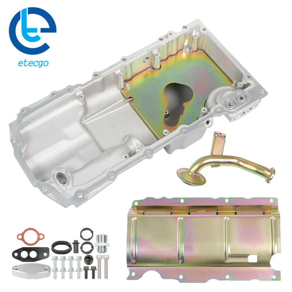 For LT Swap LT1 LT4 L83 L86 Retro-Fit Rear Sump Aluminum Oil Pan ...