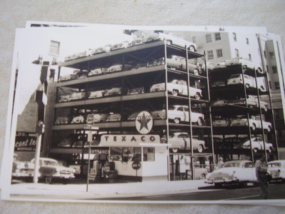 1950 'S HIGH RISE OPEN PARKING GARAGE NEATT CARS!! 11 X 17 PHOTO ...