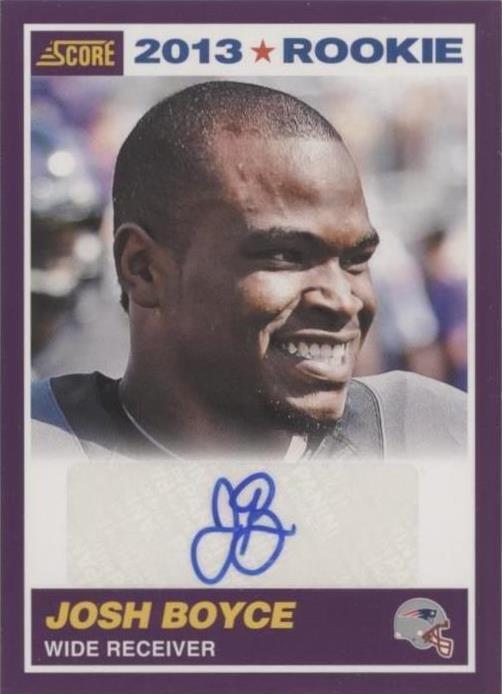 2013 Score - 2013 Rookie Josh Boyce #382 Purple Signatures /49 (AU, RC ...