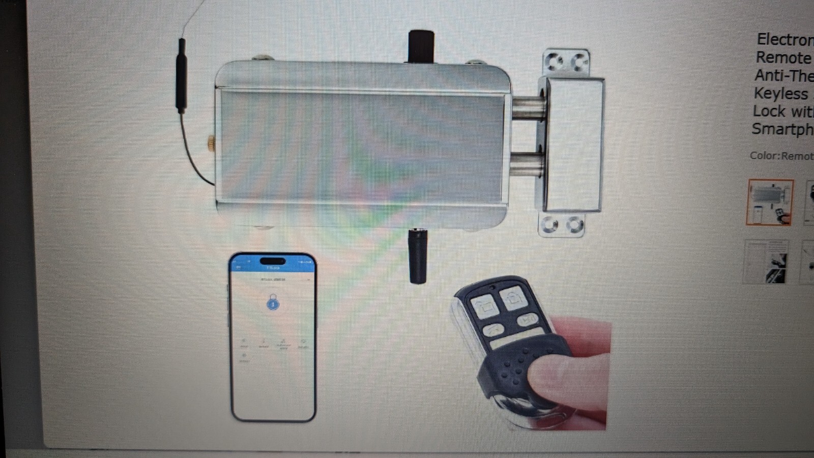 Electronic Deadbolt Door Lock Remote Control Keyless Hidden Phone App ...