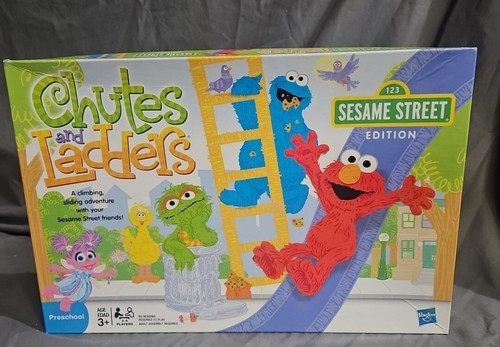 Chutes And Ladders Sesame Street Preschool Hasbro ** NEVER PLAYED ...