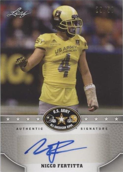 2015 Leaf U.S. Army All-American Bowl Nicco Fertitta #BA-NF1 for sale ...