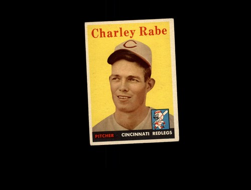 1958 Topps 376 Charley Rabe RC VG-EX #D976577 | eBay