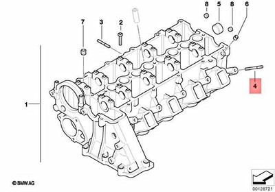 Genuine BMW X3 X5 X6 E38 E39 E46 E53 E60 E61 E63 E64 E65 Stud Bolt ...