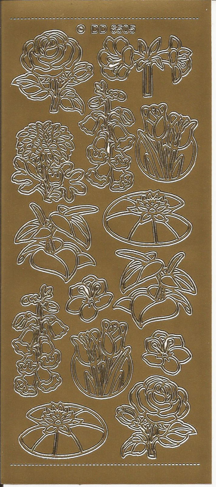 Peel Offs - Flowers - Colourful stickers for card-making BOGOF | eBay