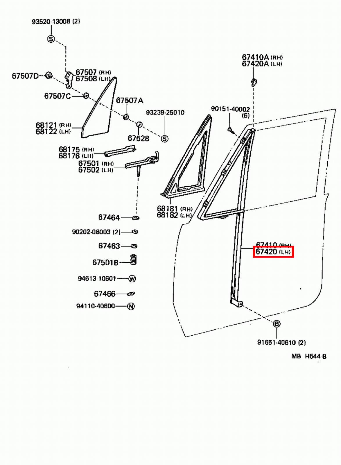 Genuine LandCruiser HJ75 HDJ79 HDJ78 GRJ78 Left LH Quarter 1/4 Vent ...