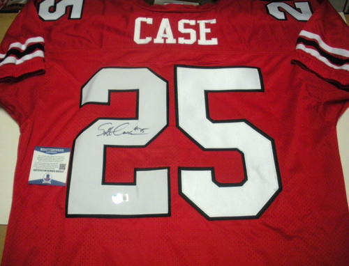 SCOTT CASE ATLANTA FALCONS BECKETT/COA SIGNED OFFICIAL LICENSED REEBOK ...