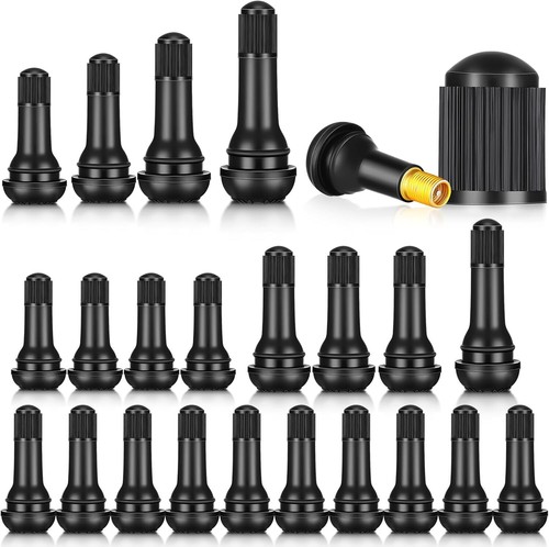 20 Pcs Tire Valve Stems Bulk Tubeless Rubber Snap in Valves Stems TR412 ...