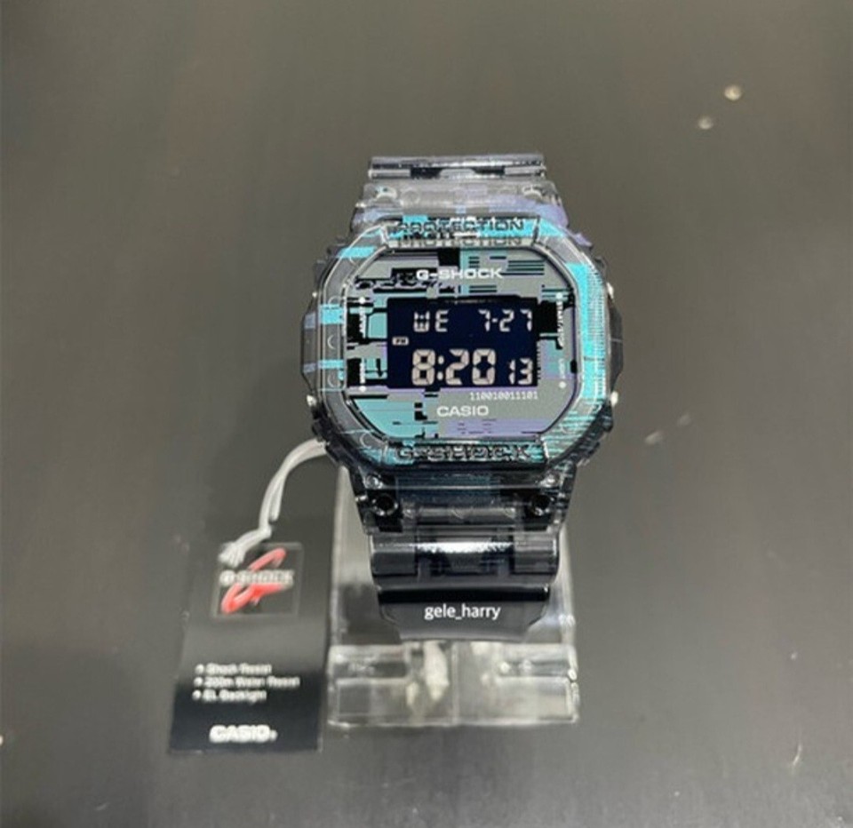 "Casio G-Shock DW-5600 Transparent Cyberpunk Limited Edition Digital ...