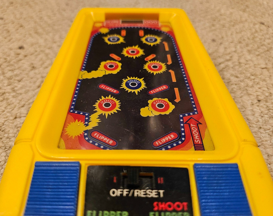 RARE DYNAMIC TOYS PINBALL vintage handheld electronic game LCD 1980s ...