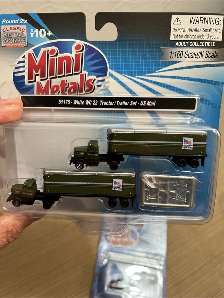 Mini Metals N Scale Model Train Tractor Trailer Truck Lot Of 7 Sets ...