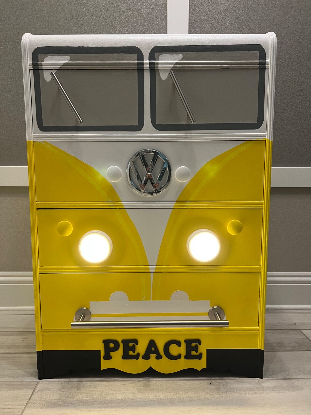 VW Bus dresser *Vintage Waterfall chest with dovetail construction One ...