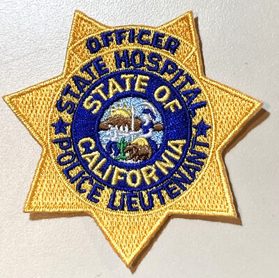 Lieutenant - California State Hospital Police Patch | eBay
