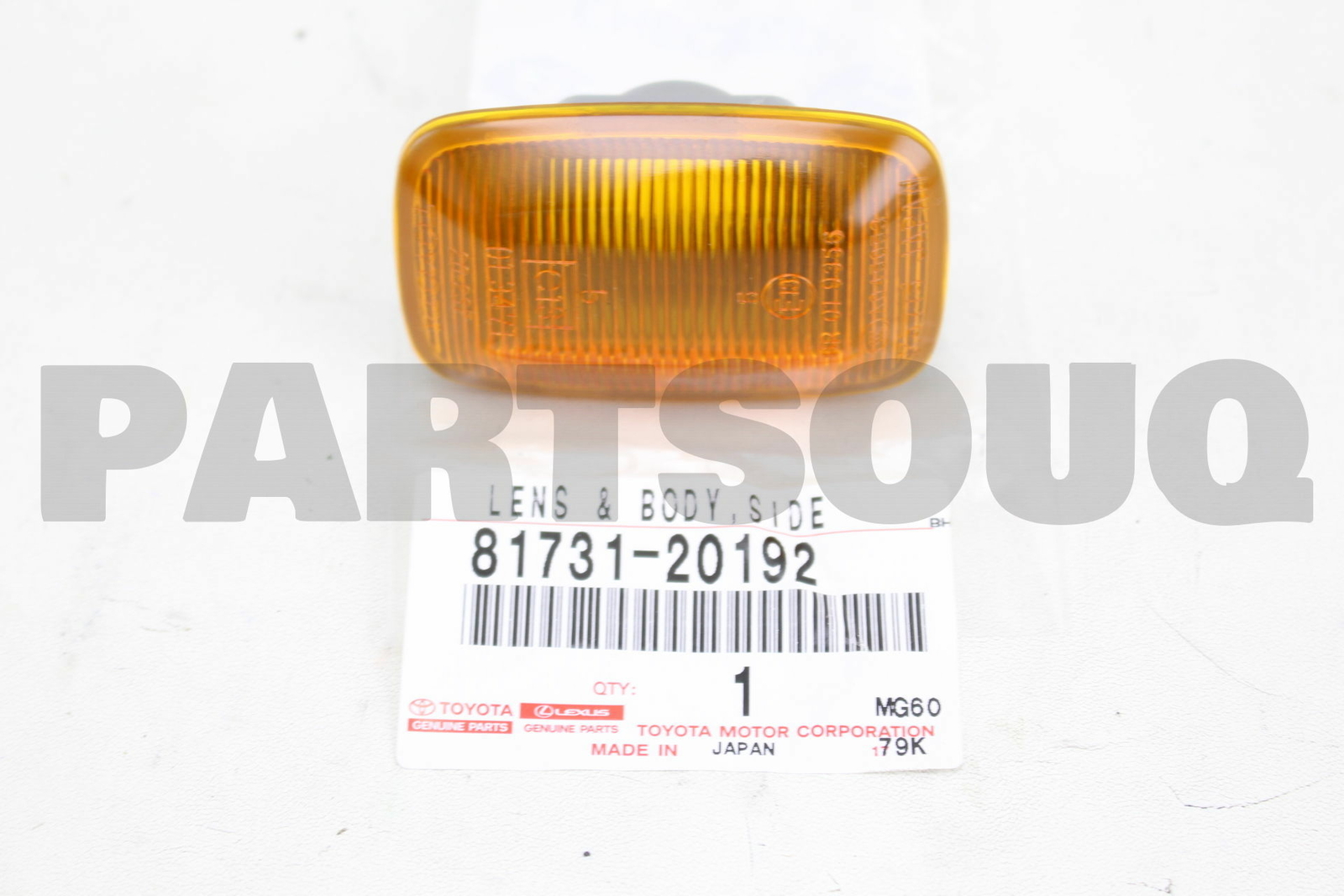 8173120192 Genuine Toyota LENS, SIDE TURN SIGNAL LAMP, RH/LH 81731 ...