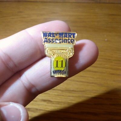 Walmart Employee 11 Years of Service Gold Column Work Vintage | eBay