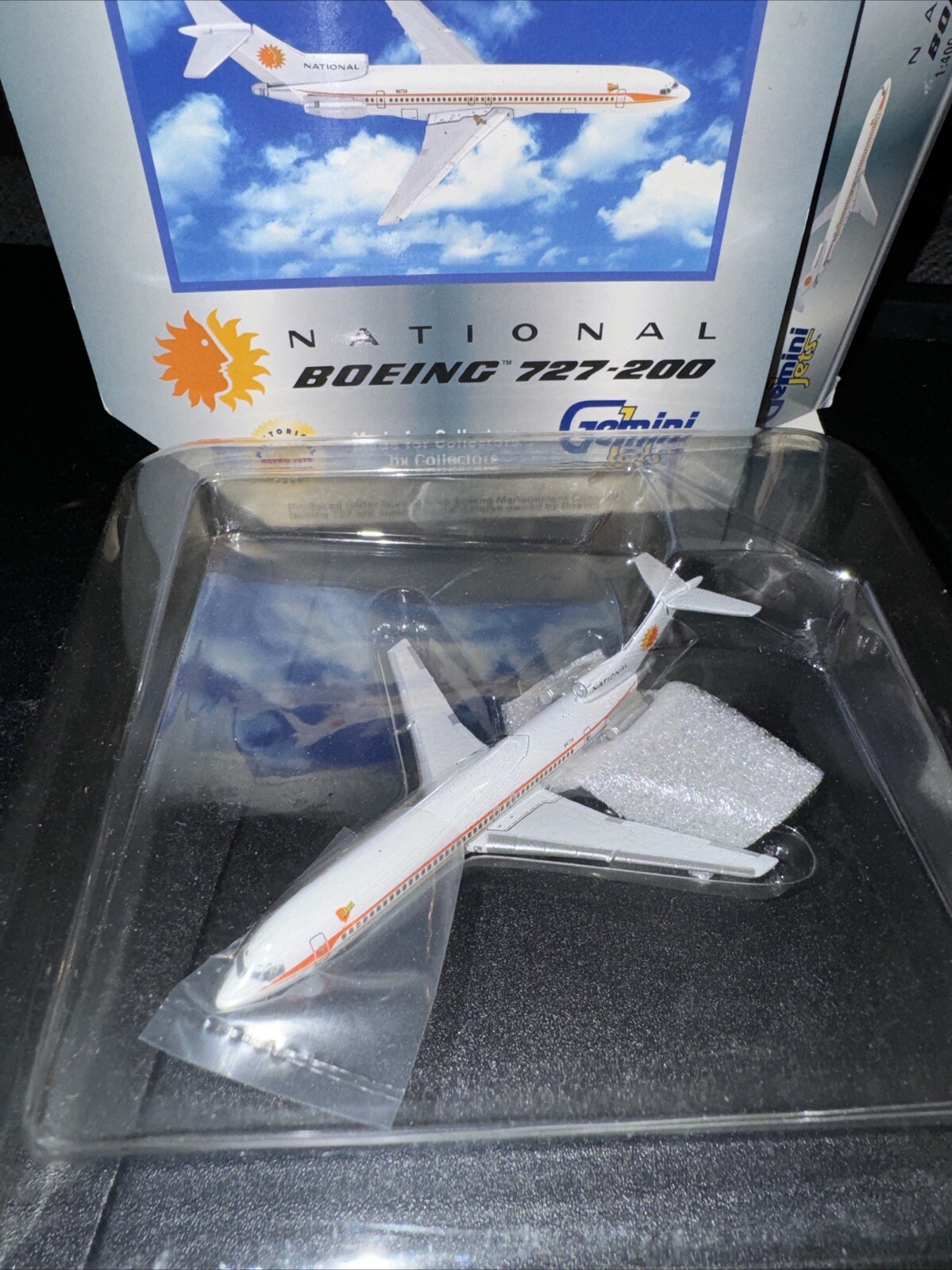 Gemini Jets National Airlines Boeing 727-200 1:400 Scale Diecast Model ...