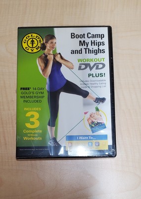NEW GOLD'S GYM Boot Camp My Hips And Thighs Exercises Workout DVD ...
