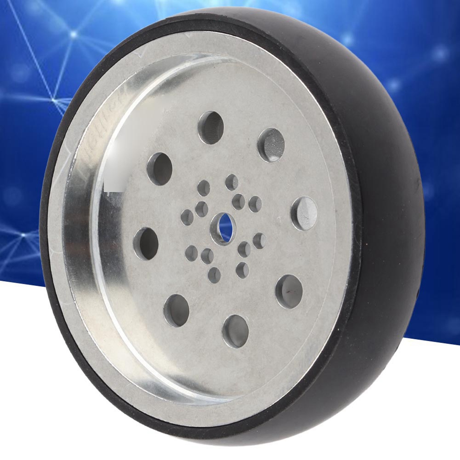 100mm Robot Wheel Metal With Neoprene Tire Industrial Robot Parts 8mm ...