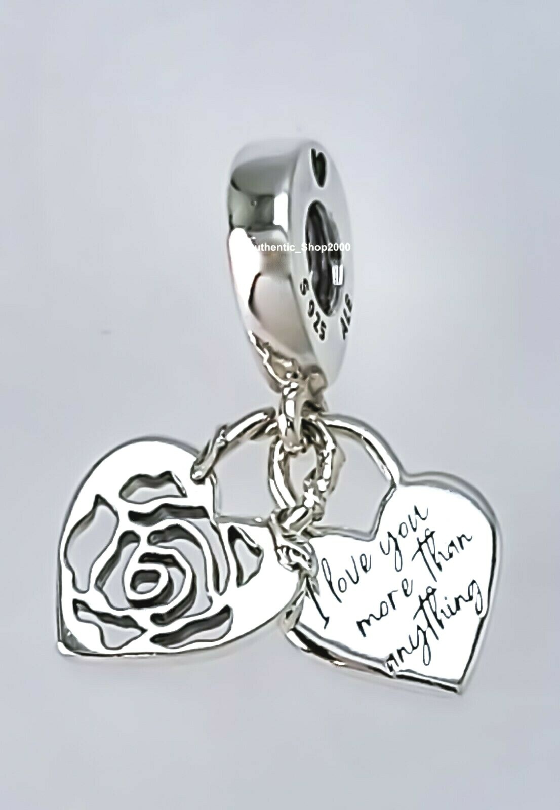 New 100% Authentic PANDORA 925 Ale Rose Heart Padlock Dangle Charm ...
