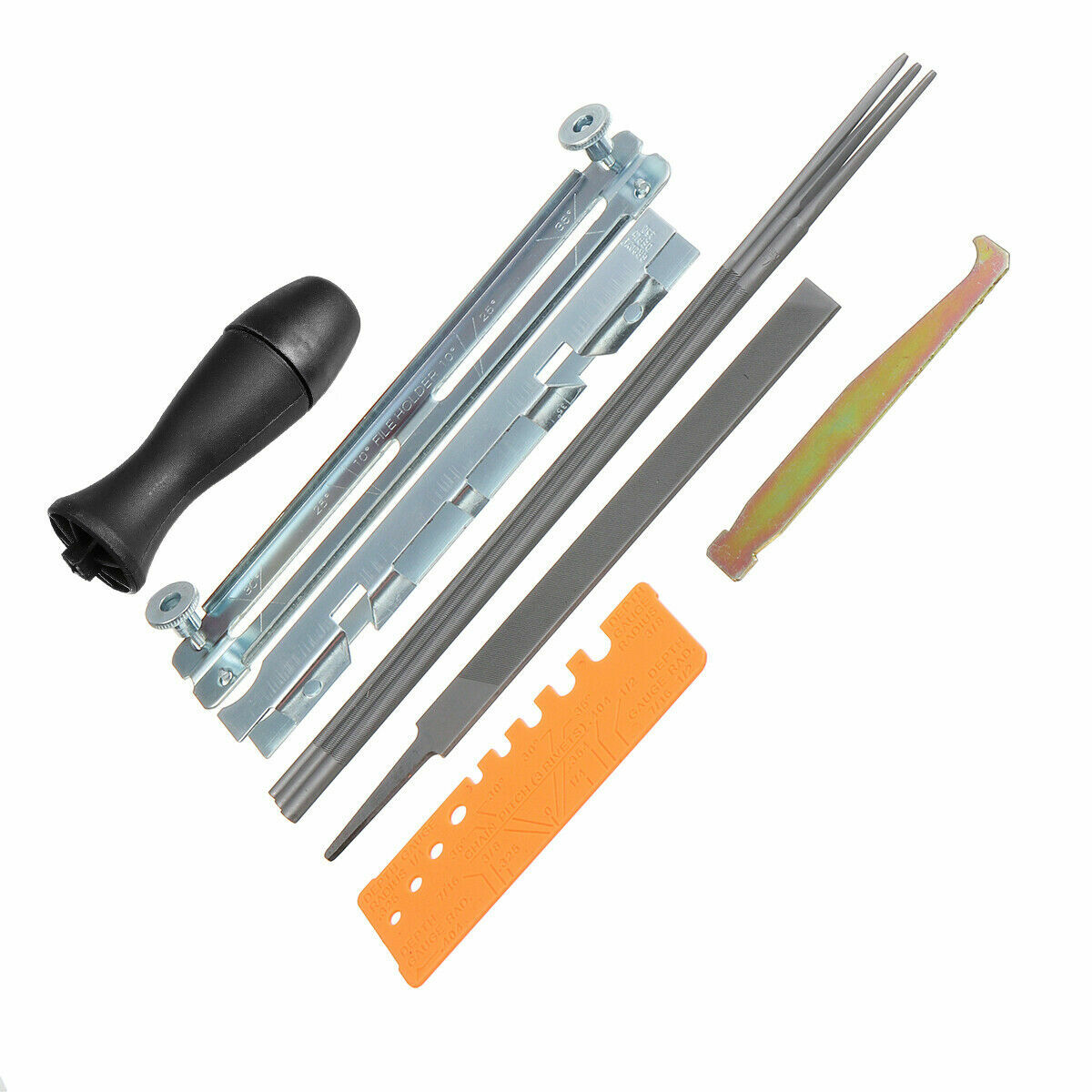 10PCS Chainsaw Sharpening File Filing Kit Chain Sharpener For Stihl ...