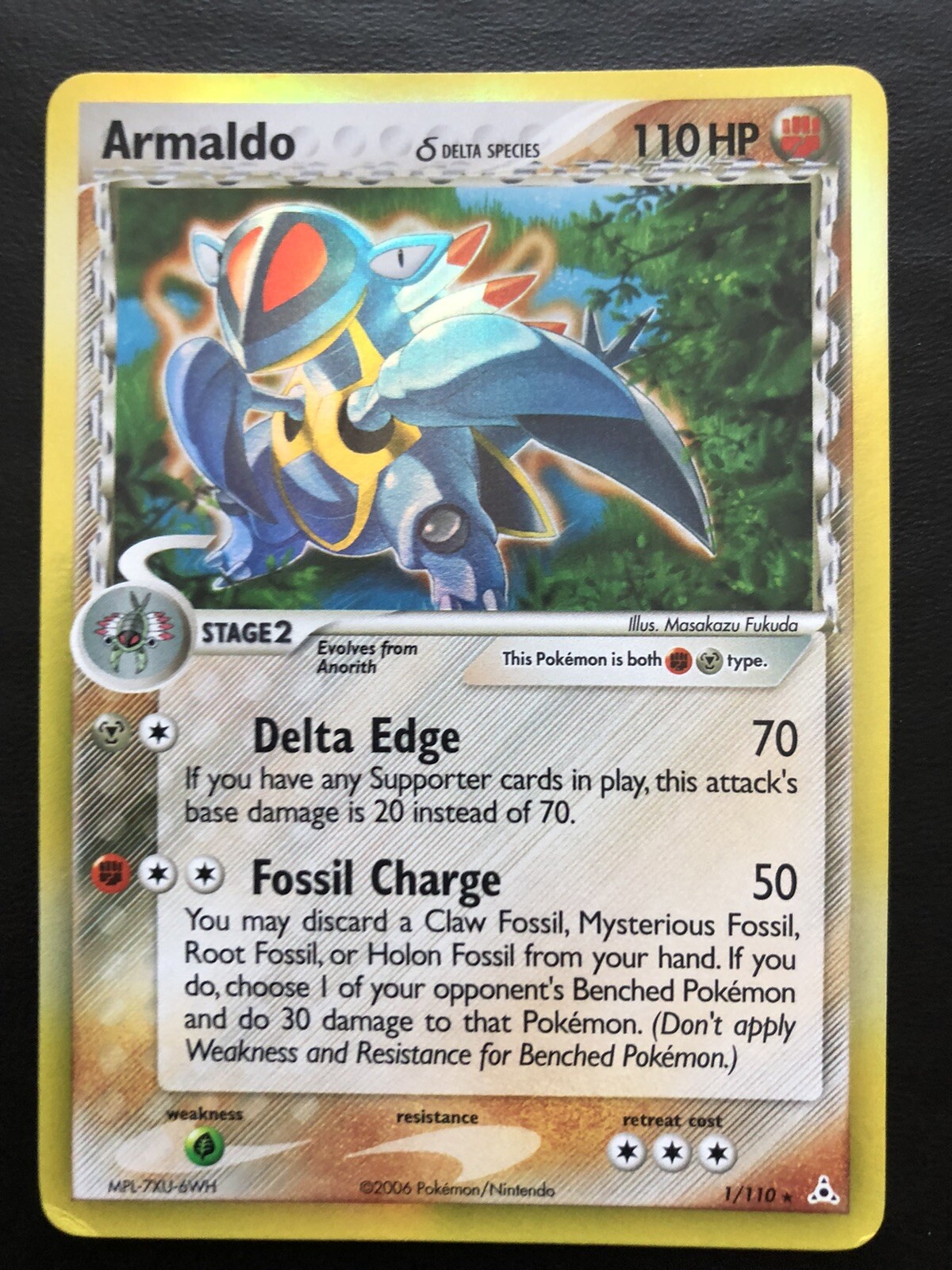 Pokémon TCG Armaldo EX Holon Phantoms 1 Holo Holo Rare | eBay