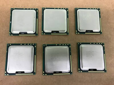 LOT OF 6 Intel Xeon X5550 CPU Quad Core Processor 2.66 GHz SLBF5 Socket ...