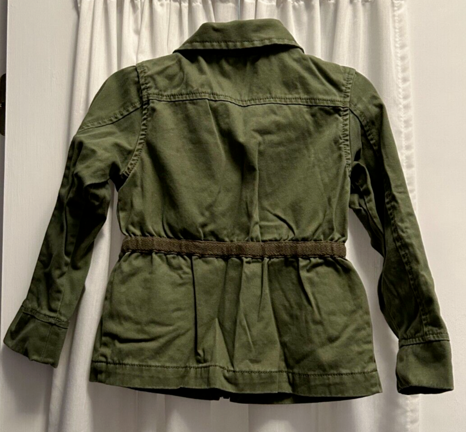 Oshkosh B'gosh Size 5 Army Green Aviator Bomber Soft Cotton Fall Jacket ...