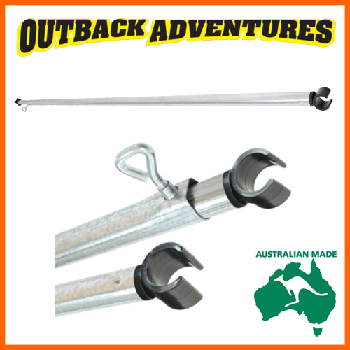10 x 8ft 243cm ADJUSTABLE GALVSPREADER BAR C CLIP TO C CLIP TENT POLES ...