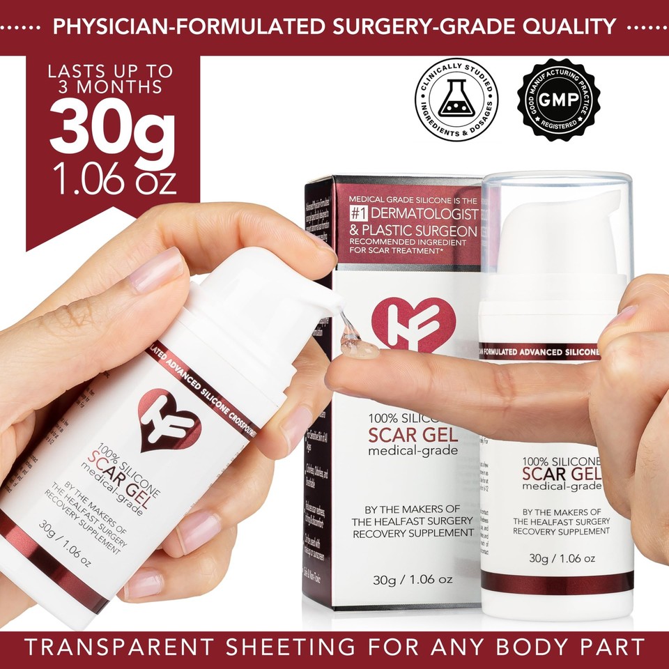 Physician Formulated Silicone Scar Gel Semi-Solid Sheeting - Advanced Crosspo... | eBay