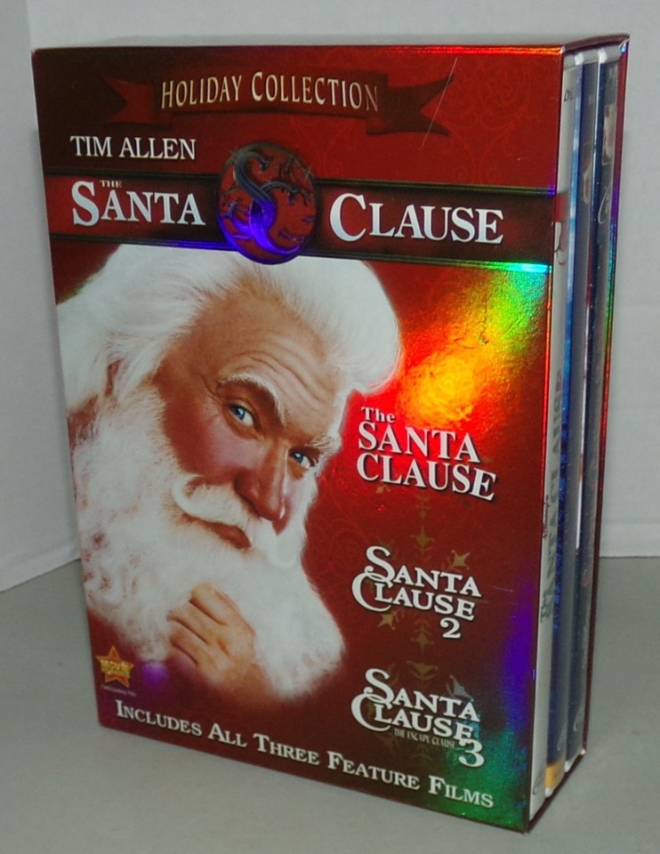 The Santa Claus 1 2 3 Holiday Collection (DVD 2008, 3-Disc) Christmas ...