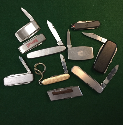 lot of 10 Zippo, Swisstech, Barlow, Colonial + others. money clips ...
