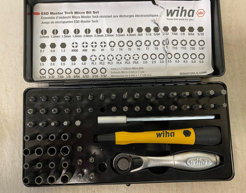 Wiha 75965 65 Piece System 4 ESD Safe Master Technician Ratchet and ...