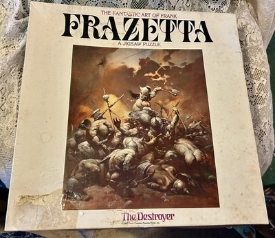 FANTASTIC ART OF FRANK FRAZETTA THE DESTROYER JIGSAW 1982 551PCS 19 X ...